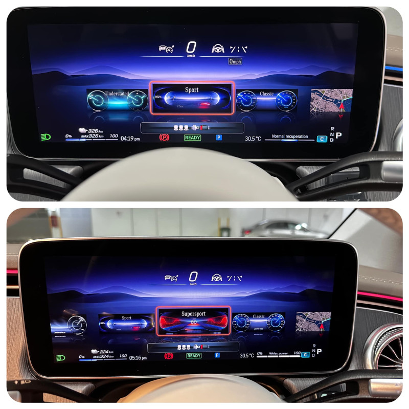 AMG Instrument Cluster Activation with Super Sport mode